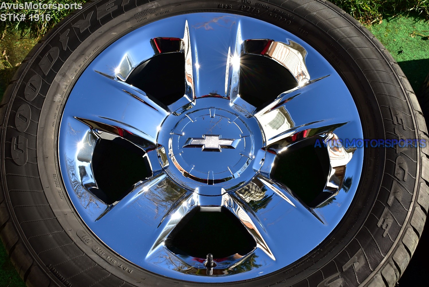 20" Chevrolet SILVERADO 1500 OEM FACTORY Chrome WHEELS Tahoe GMC Sierra ...