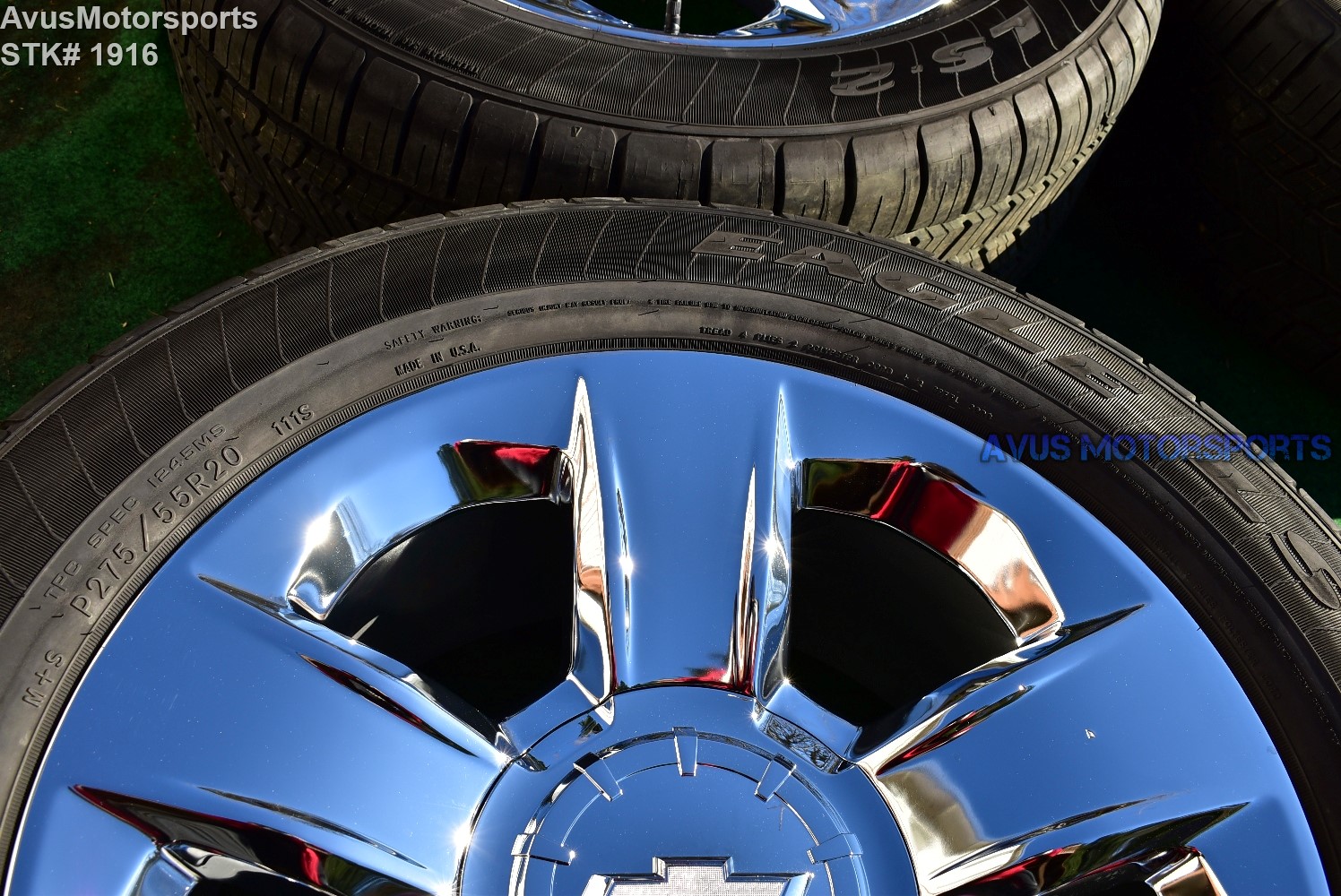 20" Chevrolet SILVERADO 1500 OEM FACTORY Chrome WHEELS Tahoe GMC Sierra ...
