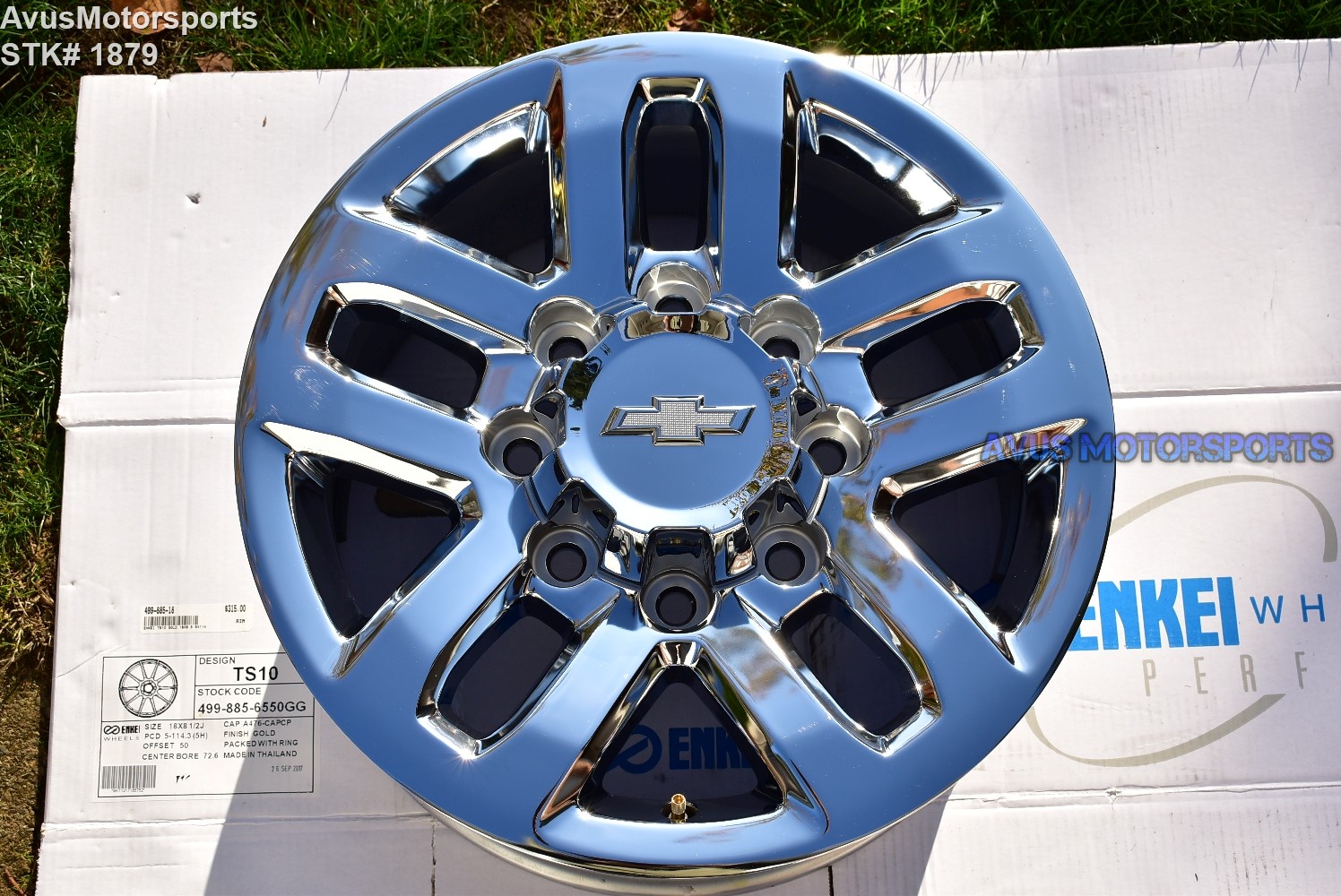 18" Chevy Silverado GMC Sierra 2500 3500 OEM WHEELS chrome 2017 2018 LTZ