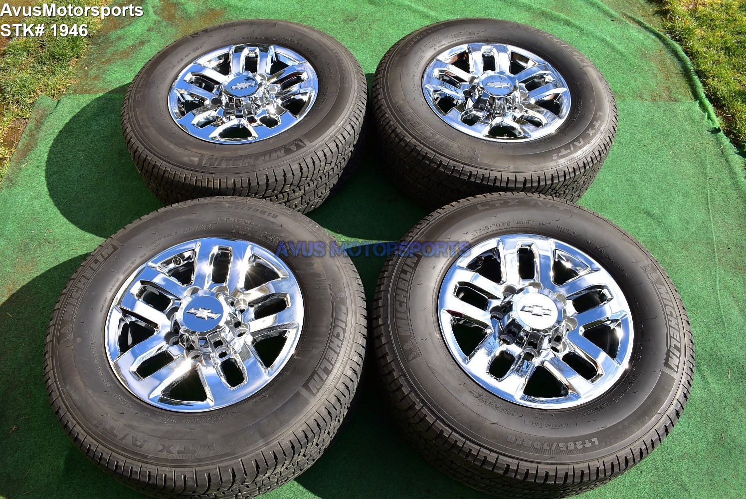 18" Chevy Silverado GMC Sierra 2500 3500 OEM WHEELS TIRES chrome 2018 ...