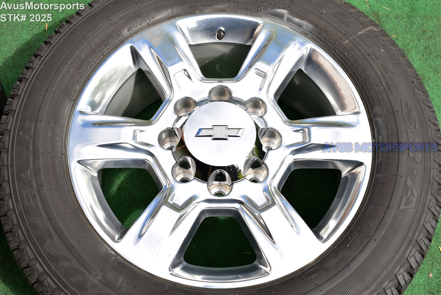 20" CHEVY SILVERADO 2500 3500 OEM POLISHED FACTORY WHEELS GMC Sierra 2019