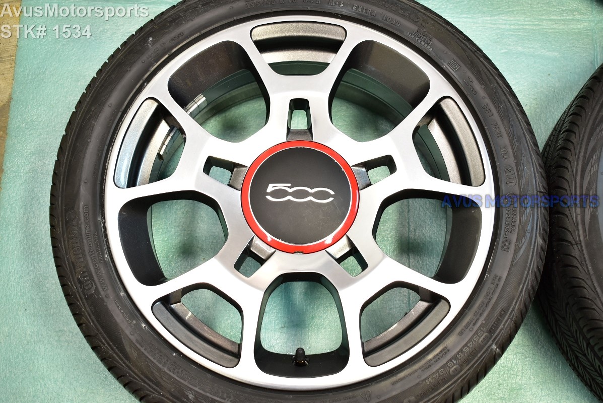 Fiat 500 Sport 16" Factory OEM Wheels and Tires 500C 2013 2012 2014 ...