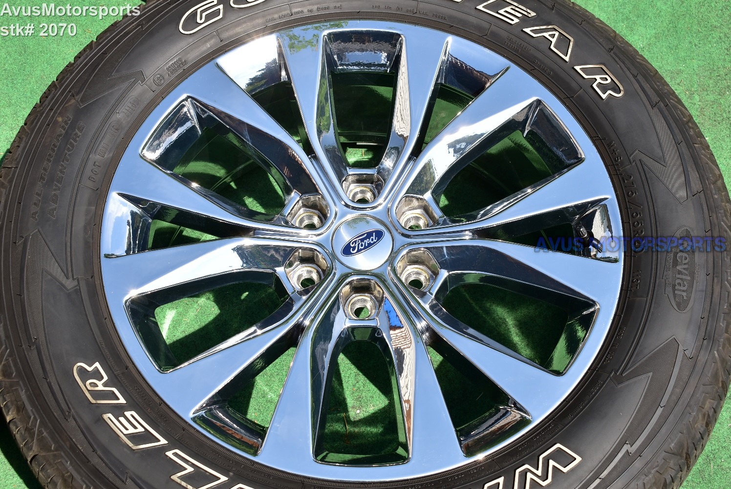 20" Ford F150 OEM Factory Chrome PVD Wheels 275/55r20 Tires Expedition 2016 2017