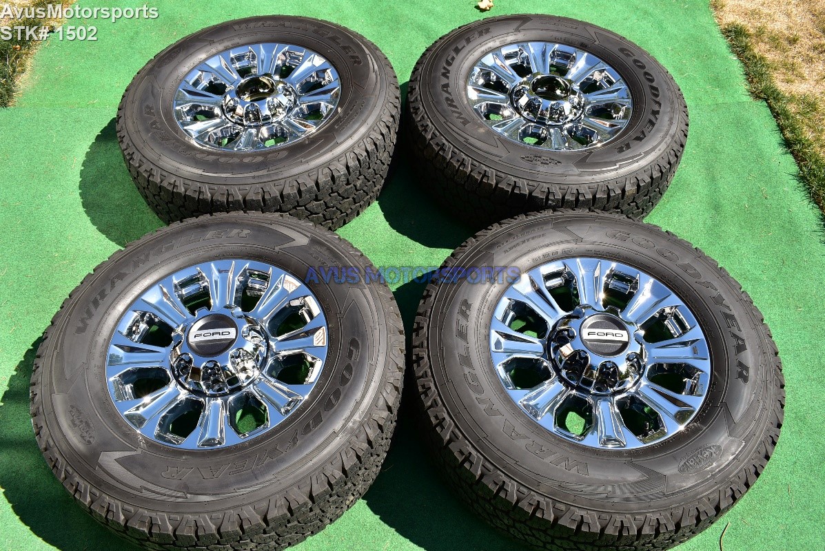 2017 Ford F250 Super Duty 18" Chrome OEM Factory Wheels F350 Lariat ...