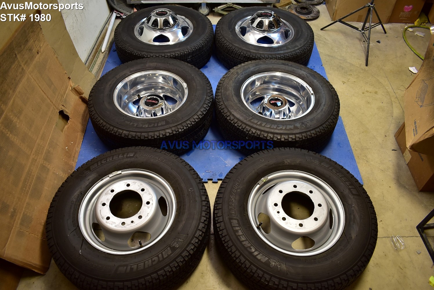 17" GMC Sierra Denali 3500 OEM Dually Alloy WHEELS TIRE Chevy Silverado ...