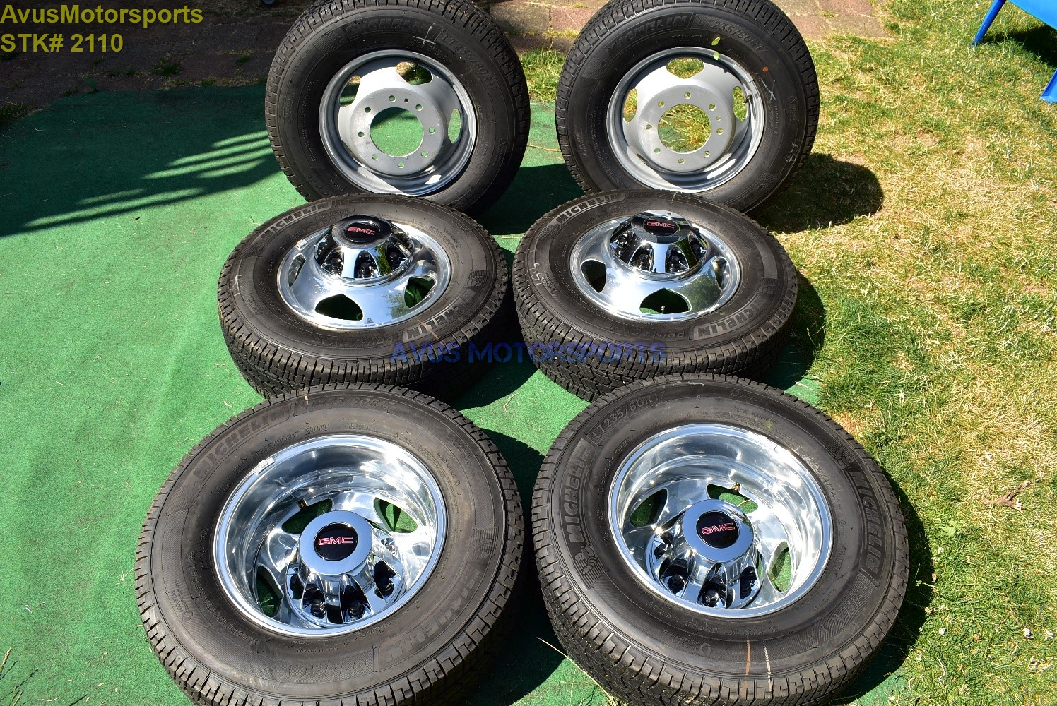 17" GMC Sierra Denali 3500 OEM Dually Alloy WHEELS TIRE Chevy Silverado ...