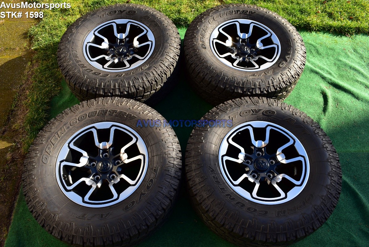 17" Dodge Ram Rebel OEM Factory Wheels 1500 Toyo LT285/70R17 A/T 2015 2016