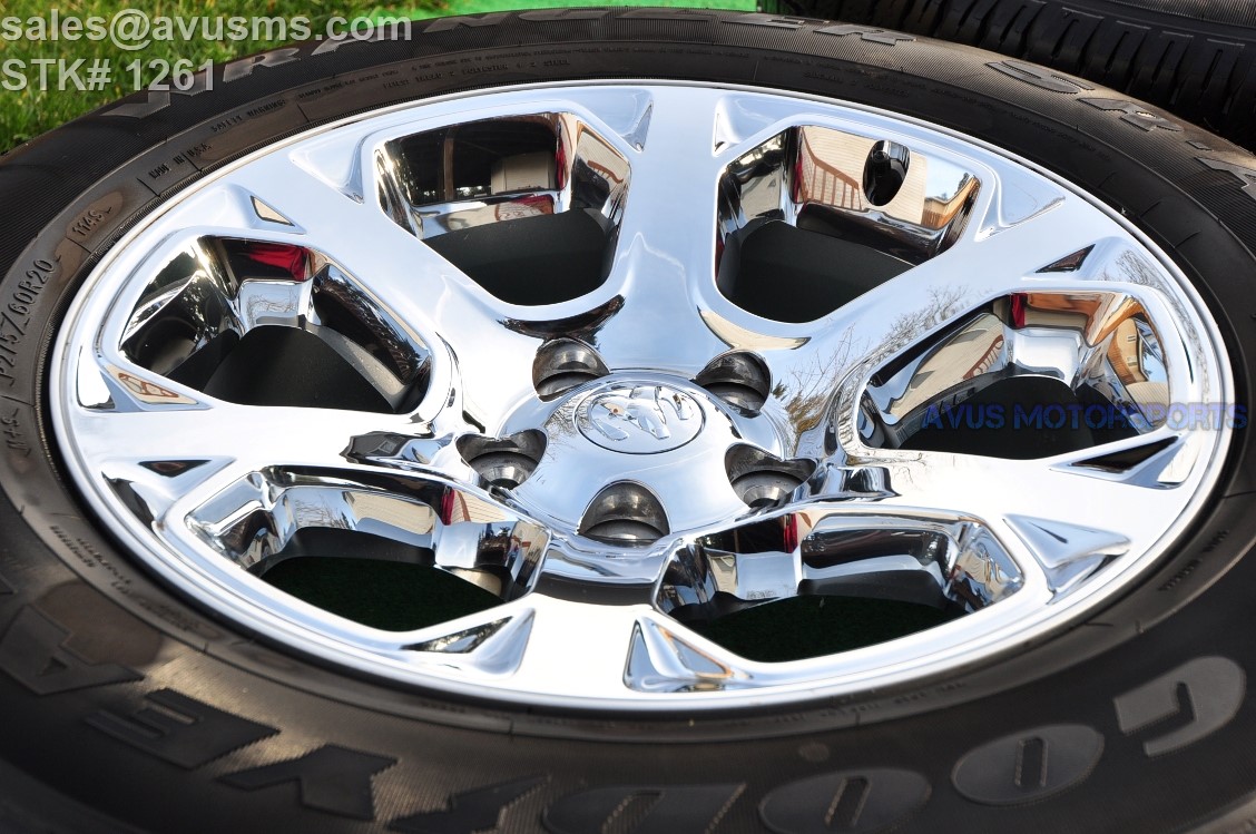 2016 Dodge Ram Laramie OEM Factory 20" Chrome Wheels Tire Hemi 1500 ...