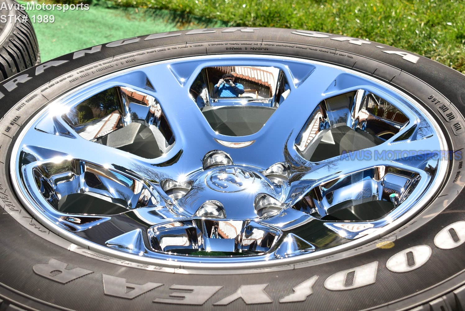 20" Dodge Ram 1500 Laramie OEM Factory Chrome Clad Wheels Tires 2017 2018