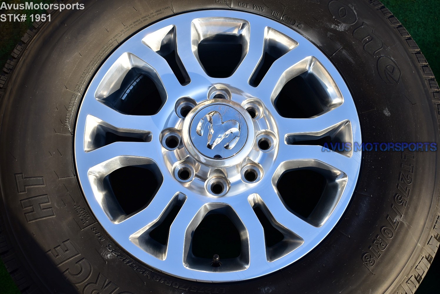 20" Dodge Ram Laramie OEM Factory Polished Wheels Tires 2500 3500 2017 2018