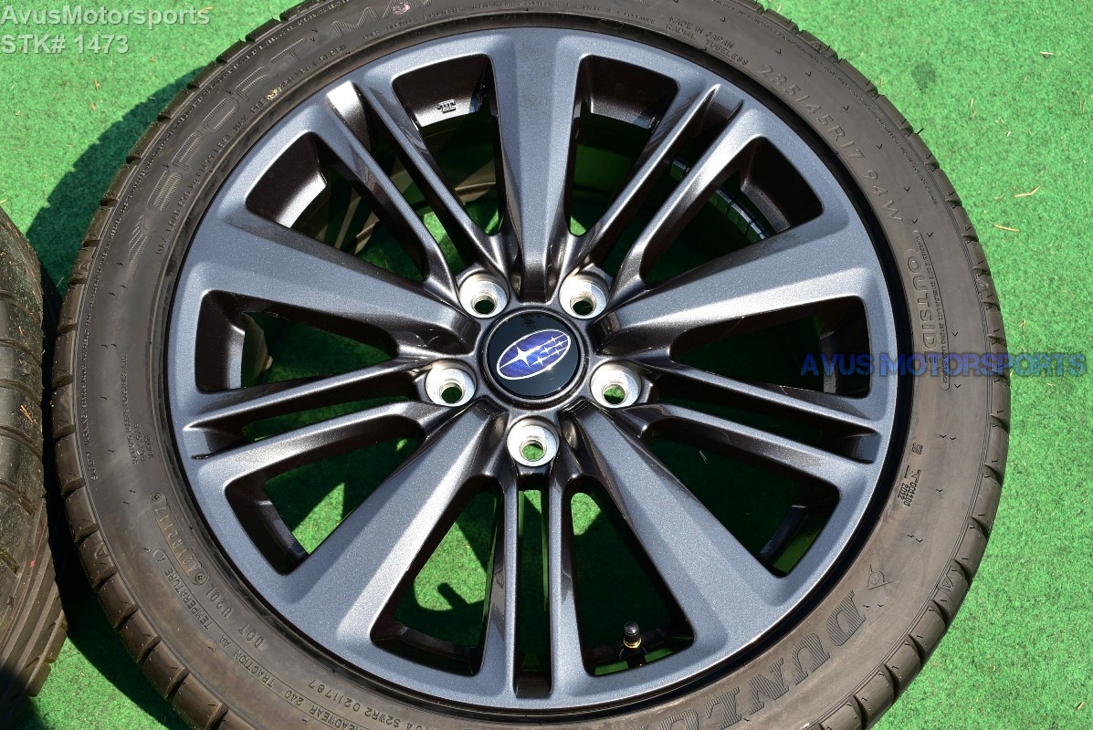 17" Subaru WRX OEM Factory Charcoal Gray Wheels 2017 5x114