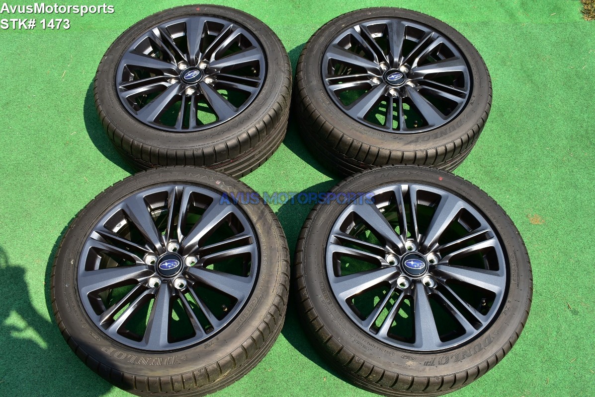 17" Subaru WRX OEM Factory Charcoal Gray Wheels 2017 5x114