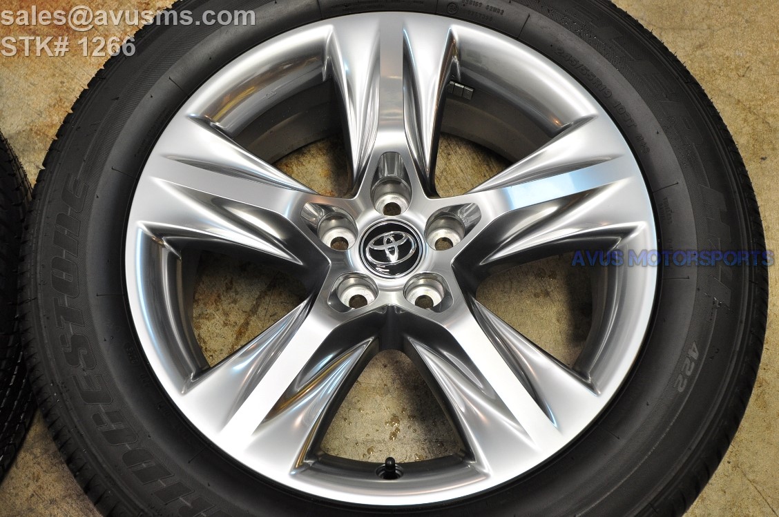 2017 Toyota Highlander Limited OEM 19" Wheels Chromtec Platinum Clad ...