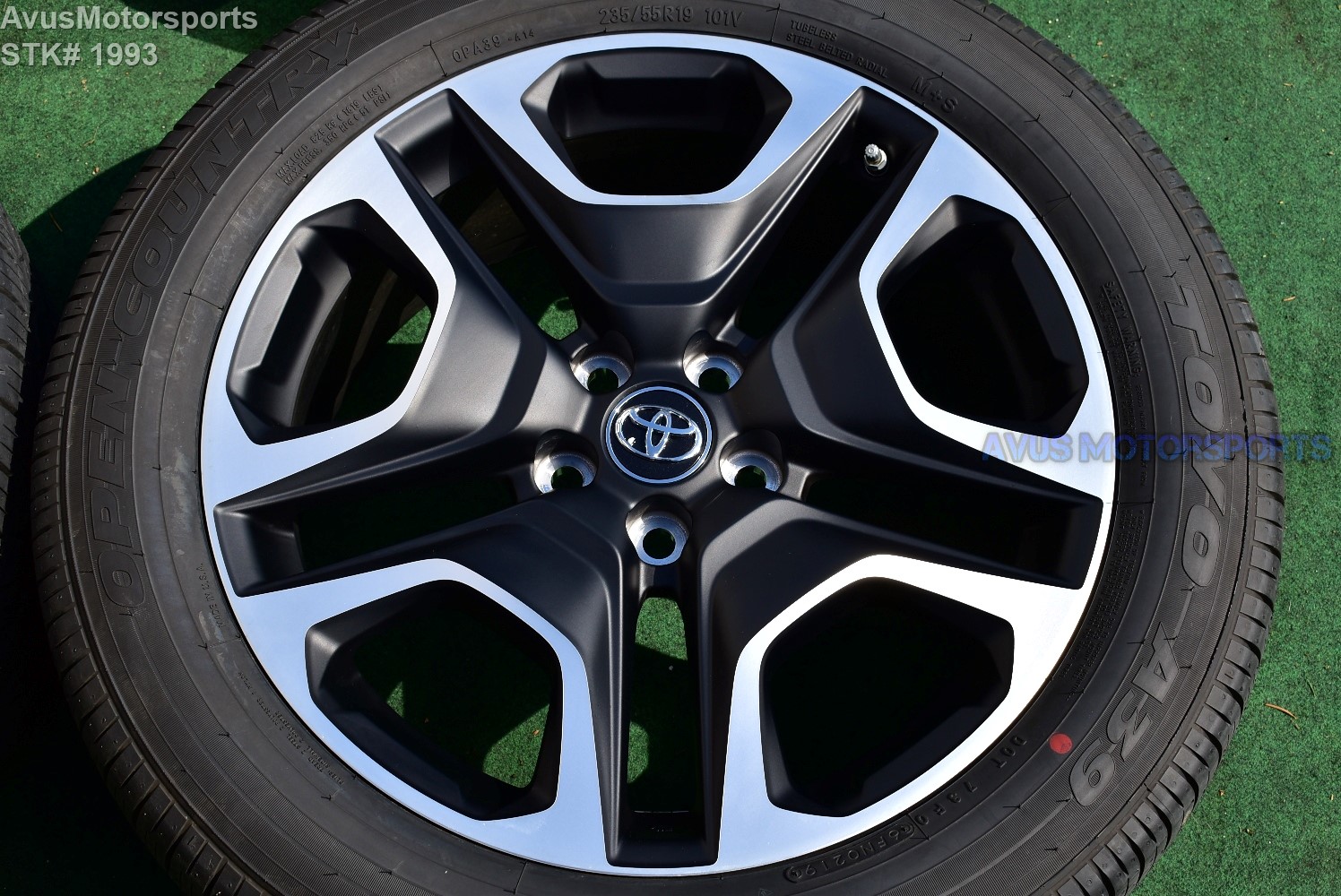 19" Toyota Rav4 Adventure OEM Factory Black Wheels & Tires 235/55r19 ...