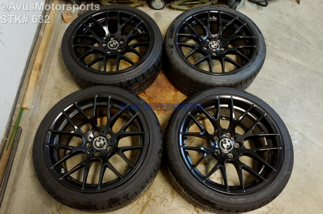 BMW E92 M3 Frozen Black Edition 19" OEM Wheels Factory Competition ZCP ...