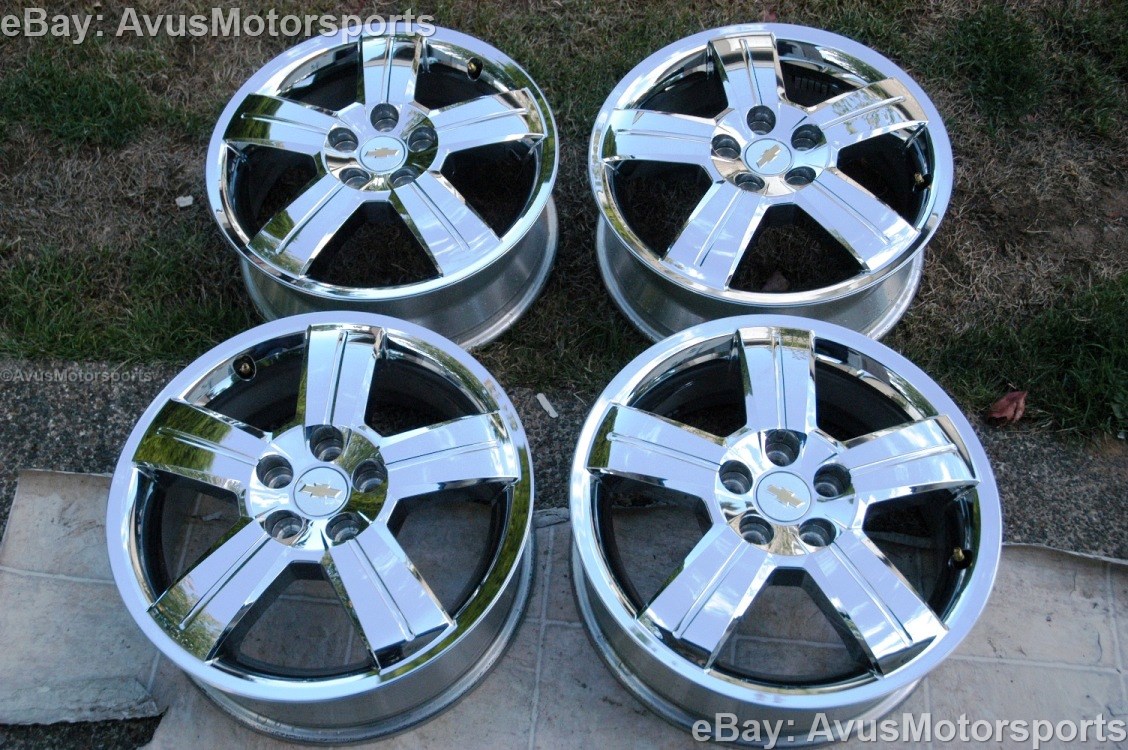 06-11 Chevy HHR OEM 17" Factory Chrome Clad Wheels Cobalt Malibu | eBay
