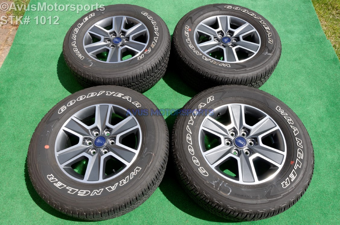18" Ford F150 OEM Wheels Factory Lariat FX4 Sport Goodyear 275/65r18 ...