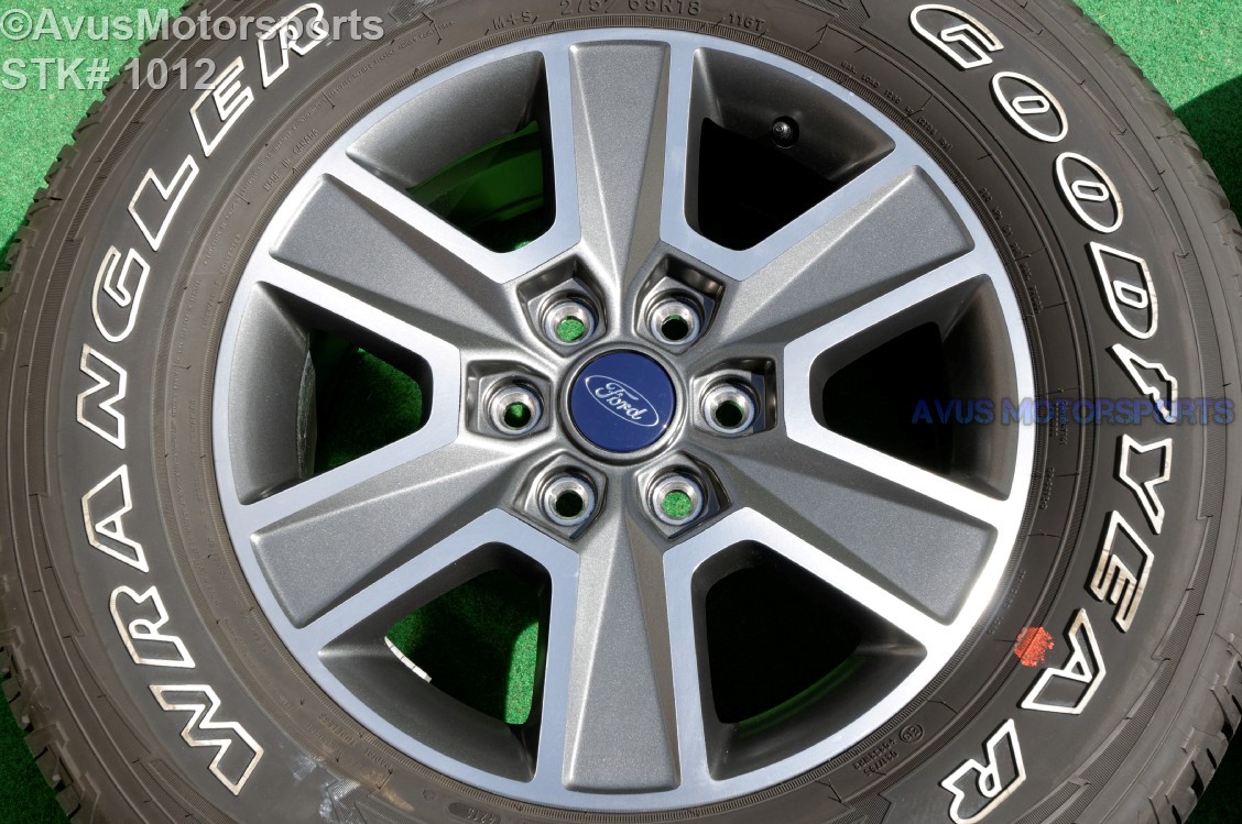 18" Ford F150 OEM Wheels Factory Lariat FX4 Sport Goodyear 275/65r18 ...