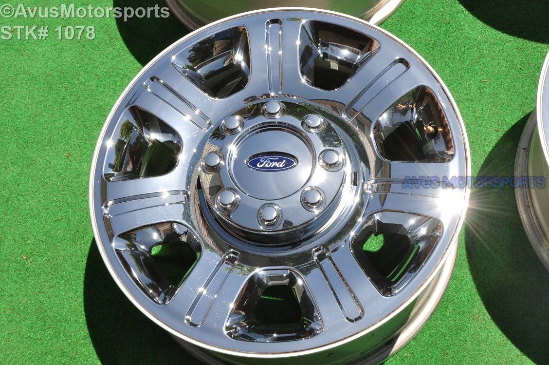 20" Ford F250 Super Duty OEM Factory Wheels F350 FX4 CHROME CLAD 2012 ...