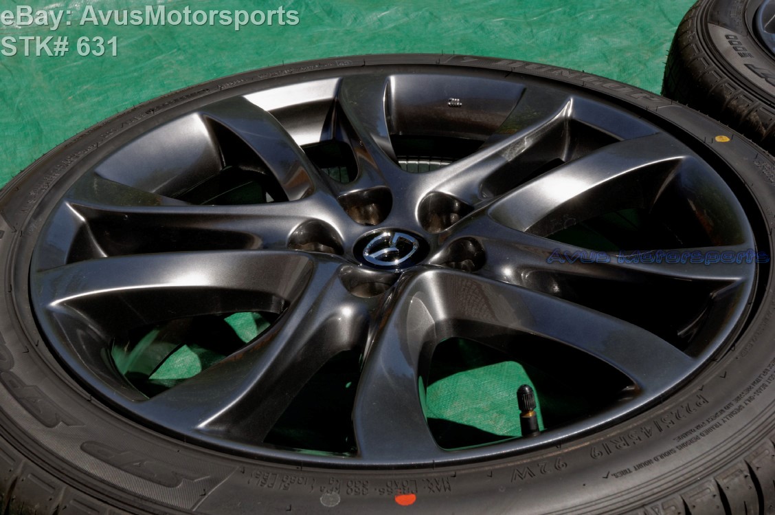 2016 Mazda 6 OEM Grand Touring 19" Factory DARK Silver Wheels & tires ...