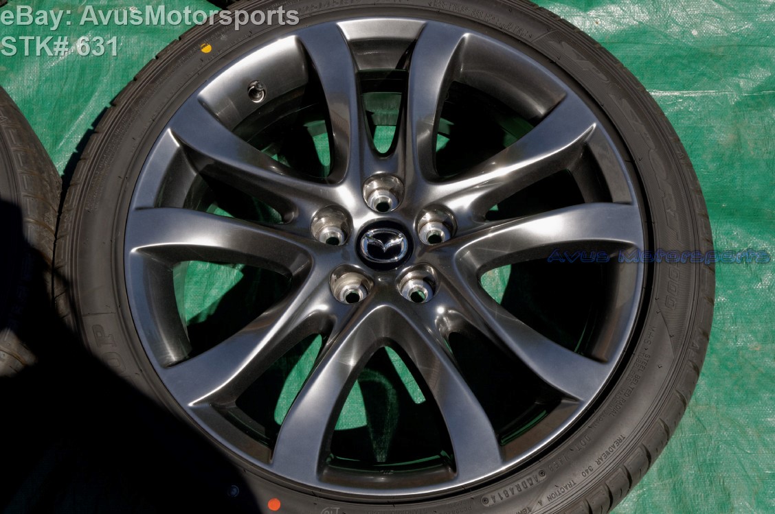 2016 Mazda 6 OEM Grand Touring 19" Factory DARK Silver Wheels & tires ...