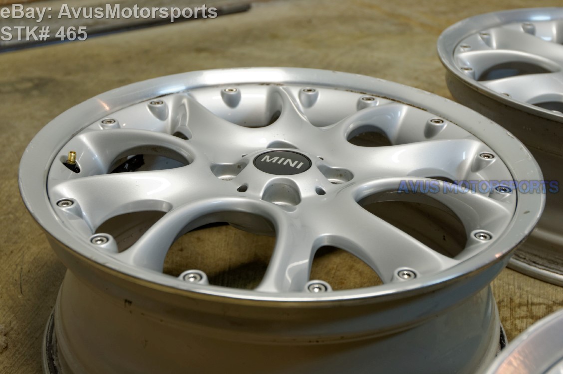 2006 Mini Cooper S 17" OEM Factory 2 piece Wheels Web Cross Spoke R98 ...